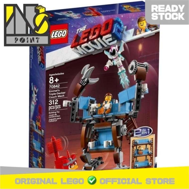 Promo LEGO 70842 - LEGO Movie 2 - Emmet's Triple-Decker Couch Mech ...