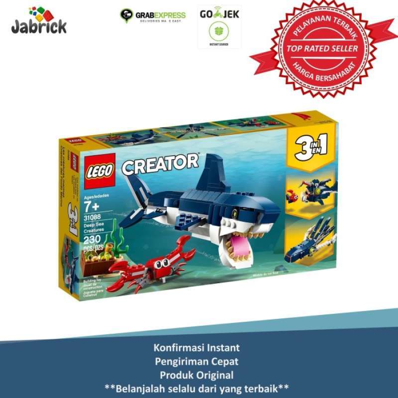Promo Lego 31088 Creator Deep Sea Creatures Diskon 23% Di Seller ...
