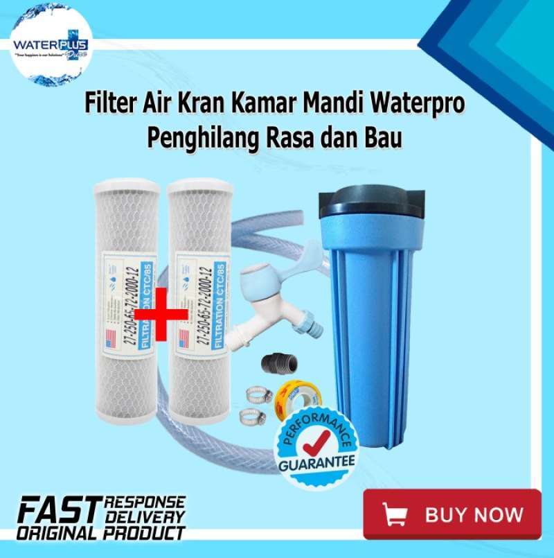 Promo PAKET HEMAT FILTER KRAN KERAN AIR KAMAR MANDI WATERPRO CARBON ...