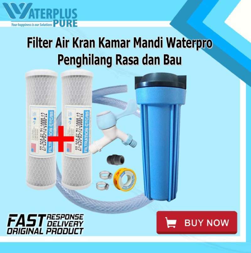 Promo PAKET HEMAT FILTER KRAN KERAN AIR KAMAR MANDI WATERPRO CARBON ...