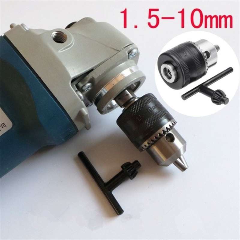 Promo KEPALA BOR GERINDA TANGAN 4 / CHUCK AND KEY 10MM FOR ANGLE ...