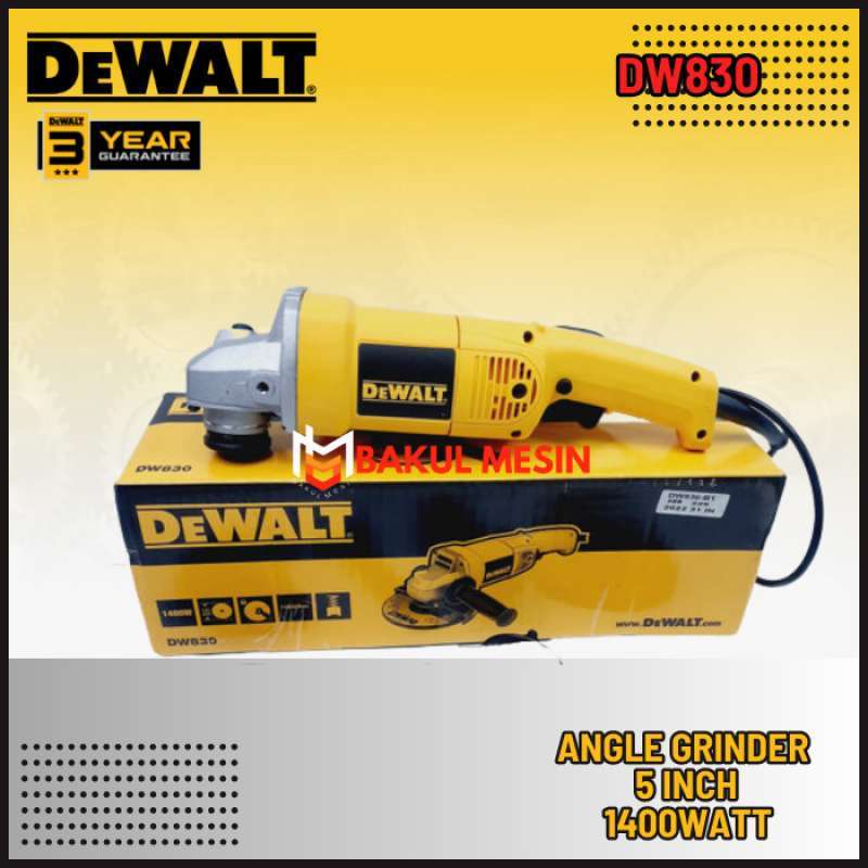 Promo Dewalt Dw830 Angle Grinder 5 Gerinda 5 Inch Dw 830 - Selera_kita ...