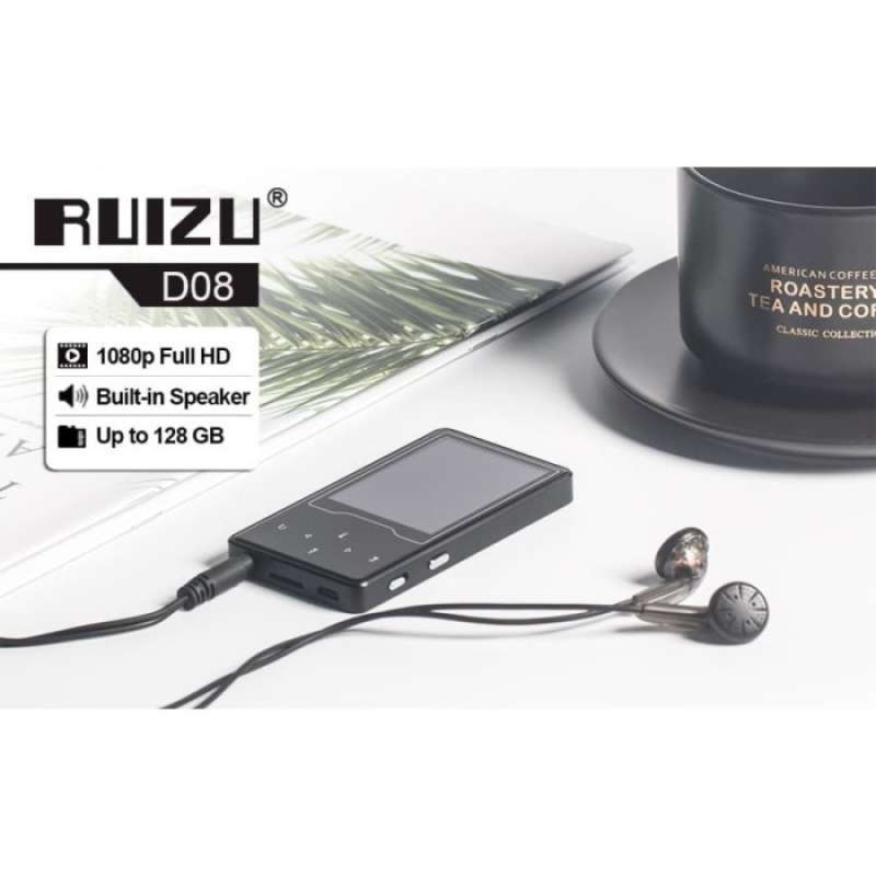 Promo RUIZU D08 FULL METAL 16GB MP3 MP4 Player 1080P SPEAKER DAP X02 ...
