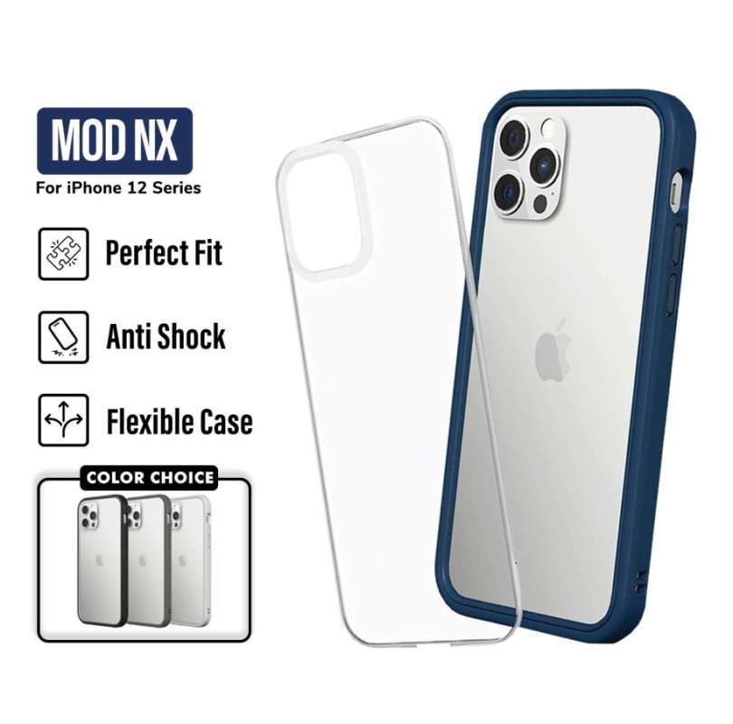 Promo Case iPhone 12 Pro Max 12 Mini RhinoShield MOD NX Dark Bumper & Casing - 12 Mini Camo ...