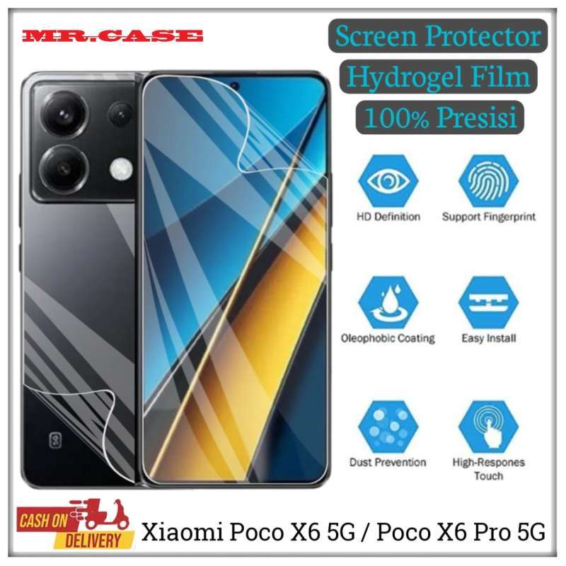 Promo ANTIGORES HYDROGEL CLEAR/BENING Xiaomi Poco X6 5G / Poco X6 Pro ...