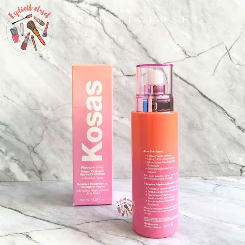 Promo Expl- Kosas| Plump + Juicy Vegan Collagen + Probiotic Spray On ...