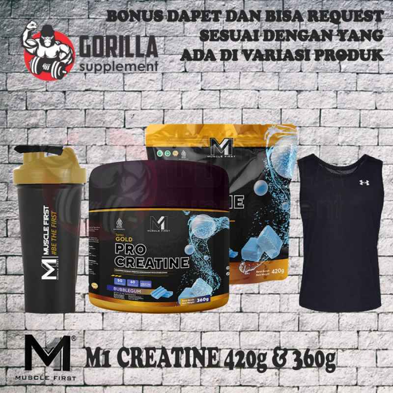 Promo MUSCLEFIRST PRO CREATINE 300 GRAM GOLD SERIES M1 NUTRION MUSCLEFIRST Diskon 33% di Seller ...