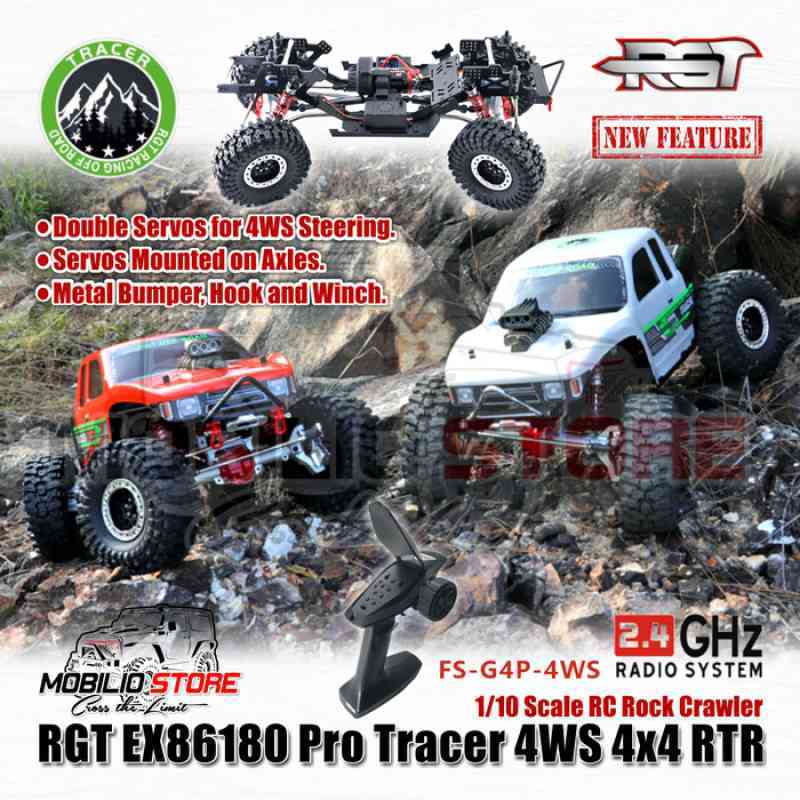 Promo RGT EX86180 PRO TRACER 4WS 4X4 RTR 1/10 SCALE RC ROCK CRAWLER OFF ...