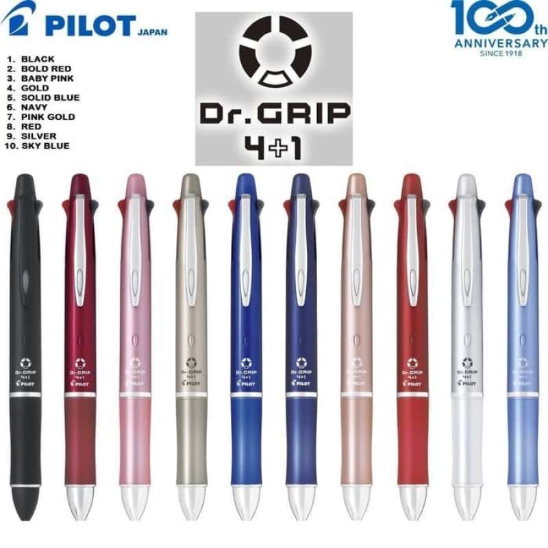 Jual pilot dr. grip 4+1 0.7 / pilot pen dr. grip 4+1 0.7 - Gold di Seller savagemall - Wijaya ...