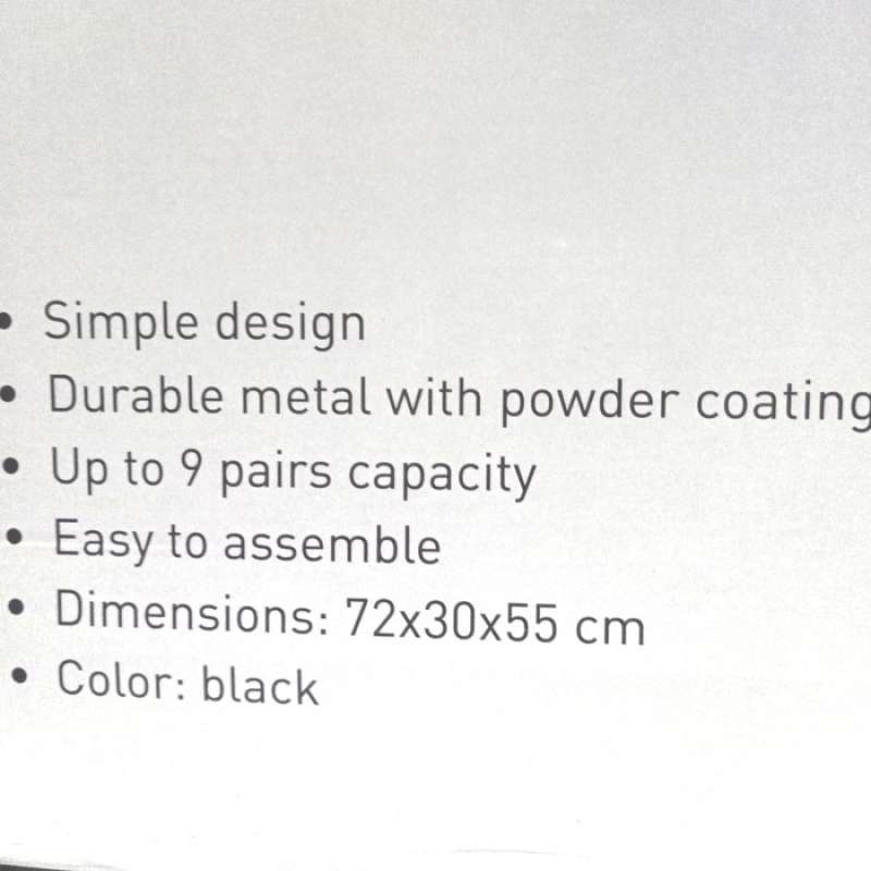 Promo Krisbow Shoe Rack Rak Tempat Penyimpanan Sepatu 3 Susun Hitam ...