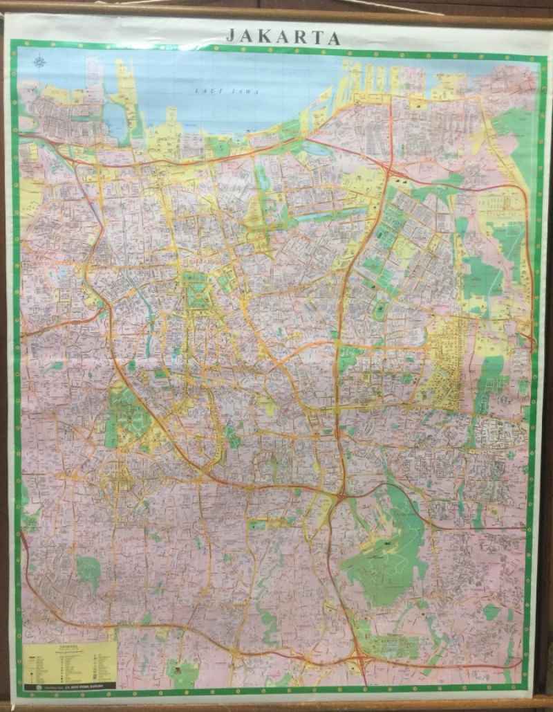 Promo Peta Jakarta Besar Peta Dinding Diskon 23% Di Seller Roxie Store - Kebon Kacang, Kota ...