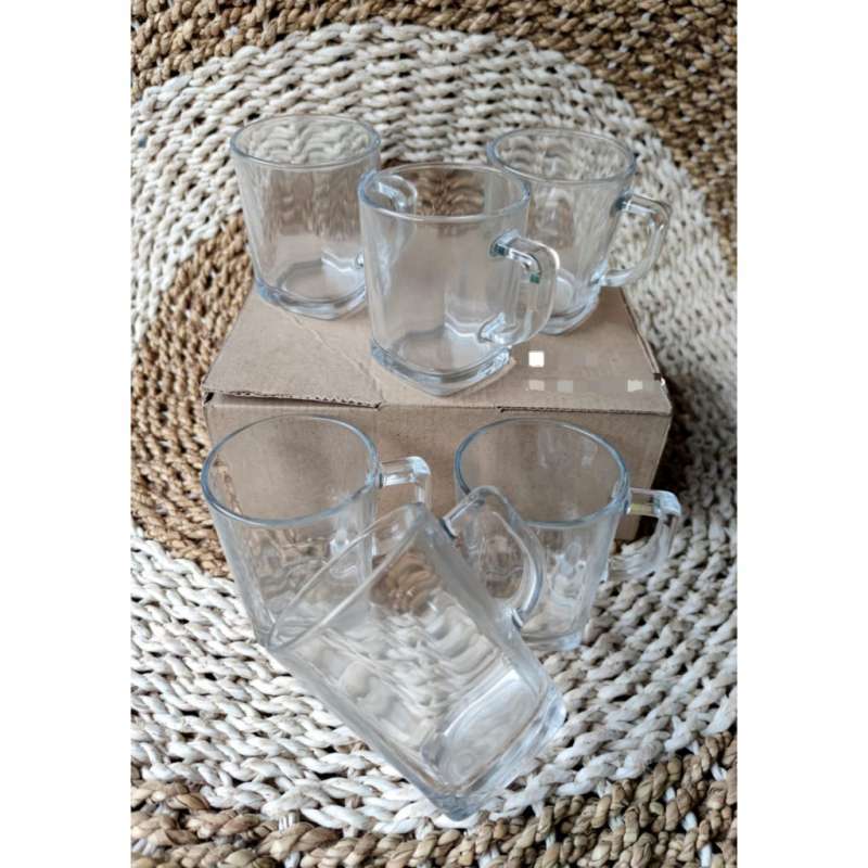 Jual Gelas kopi petak Turkey/gelas beling tebal/gelas kopi 1 kotak isi ...