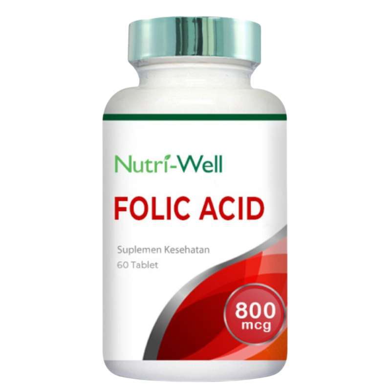 Jual PREGNANCY PACK NUTRIWELL NUTRI-WELL FOLIC ACID 800 MCG 60 TABLET ...