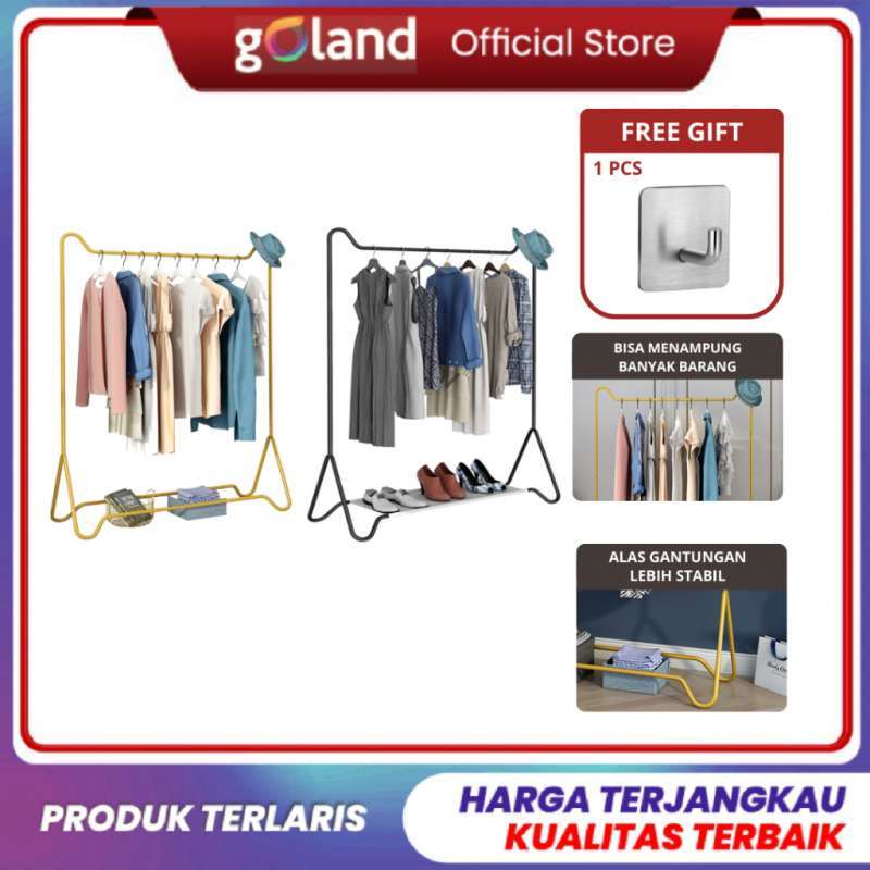 Promo Goland Rak Gantungan Mantel Dan Topi Stand Hanger Display Baju ...