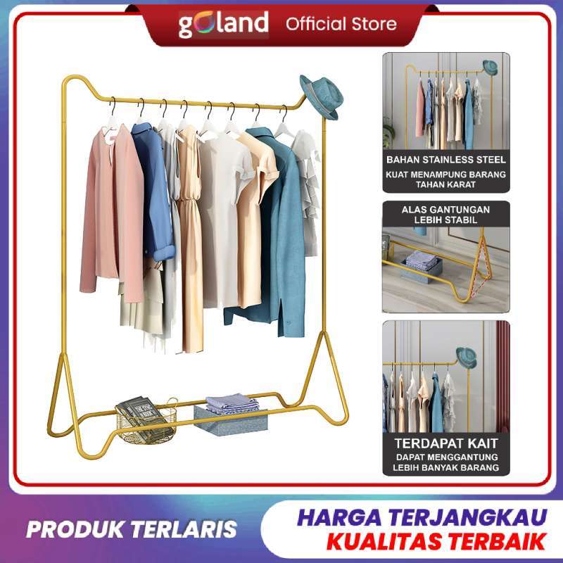 Promo Goland Rak Gantungan Mantel Dan Topi Stand Hanger Display Baju ...