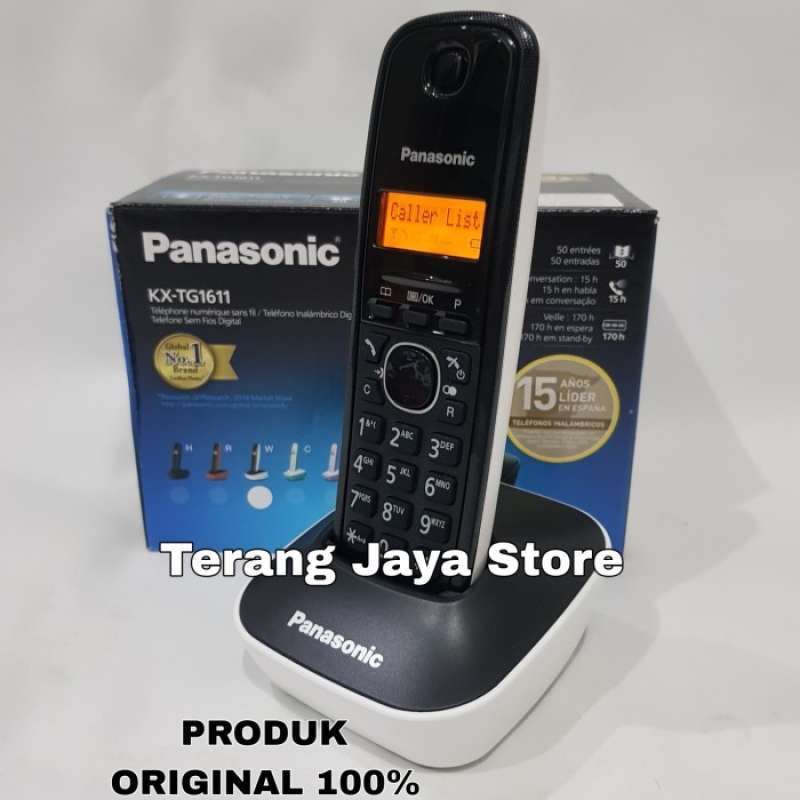 Promo Telepon Wireless Kx-tg1611 (hitam) Telepon Rumah Kx-tg 1611 ...