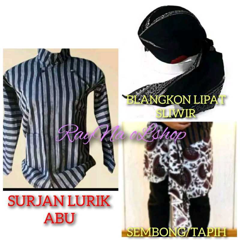 Jual BAJU LURIK JAWA PRIA | SURJAN LURIK + TAPIH/SEMBONG + BLANGKON LIPAT SLIWIR | PAKAIAN ...