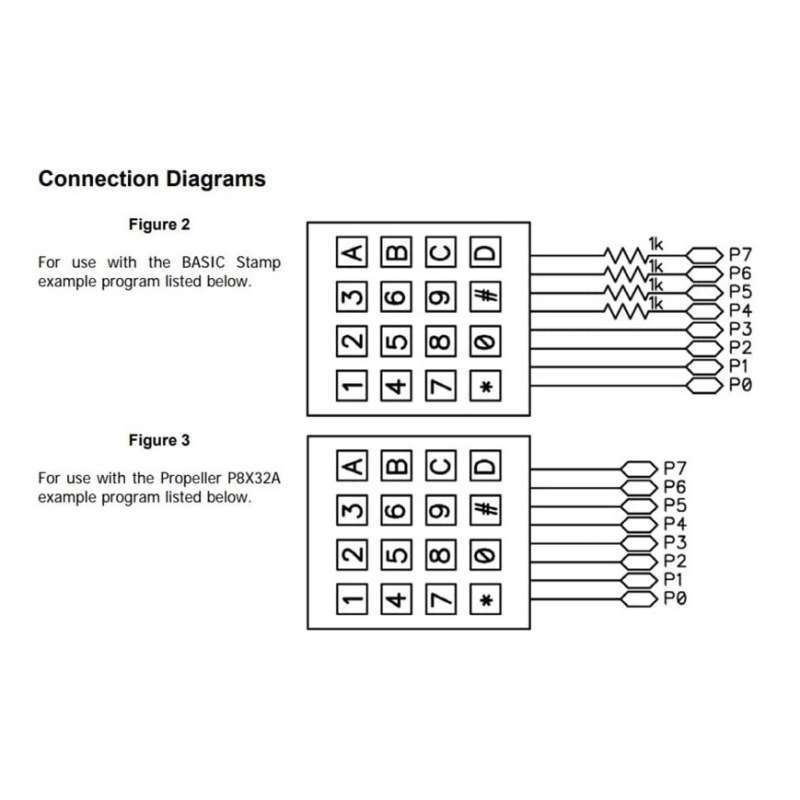 Jual (Ready Stock) 4x4 16 Keys Matrix Array Membrane Keypad Switch 8pin ...
