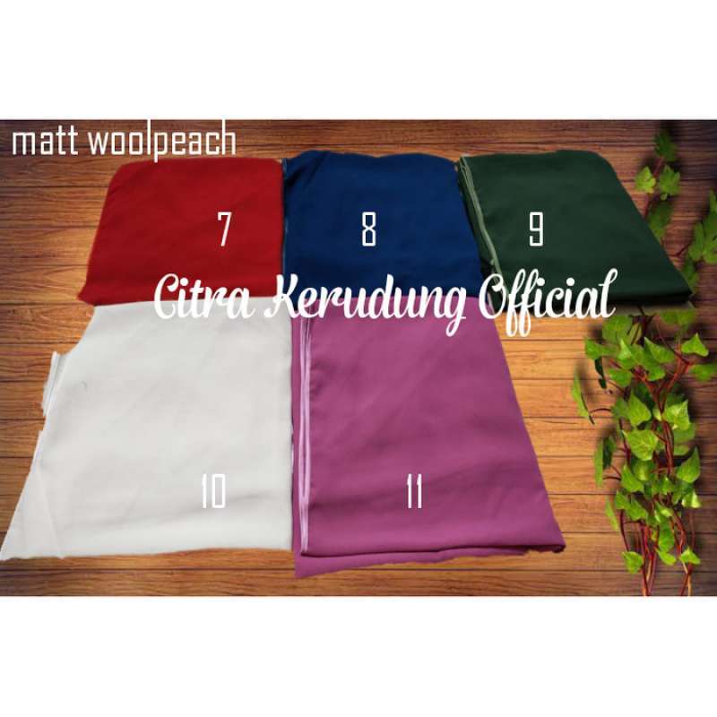 Jual Khimar Woolpeach model Belah Samping Variasi Lis Pita Warna ...
