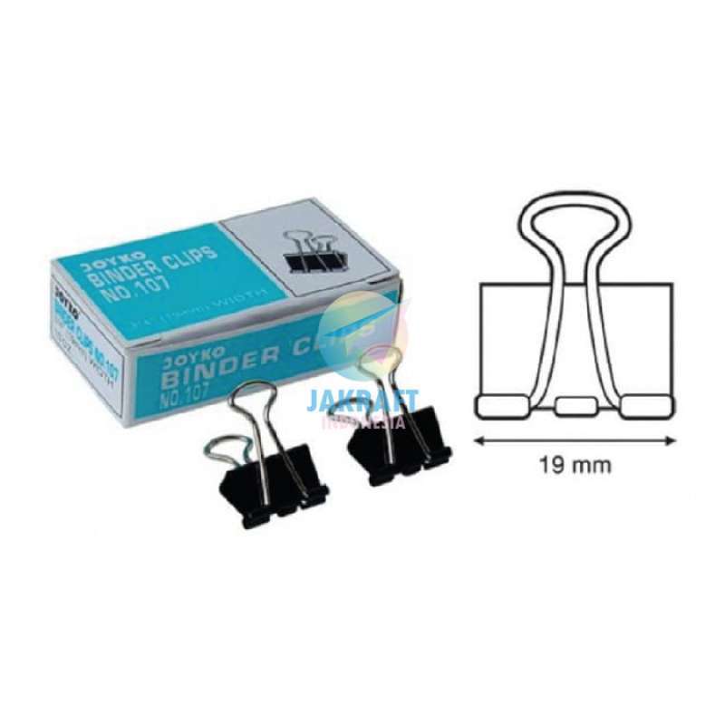Jual Binder Clip JOYKO Kenko 107 Klip Jepit Kertas Dokumen Data File ...