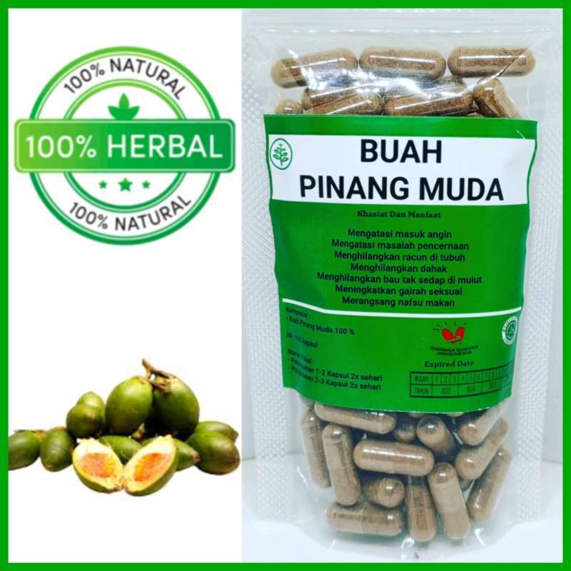 Jual Kapsul Buah Pinang Muda Isi 100 Di Seller Griya Herbal Herbamedika ...