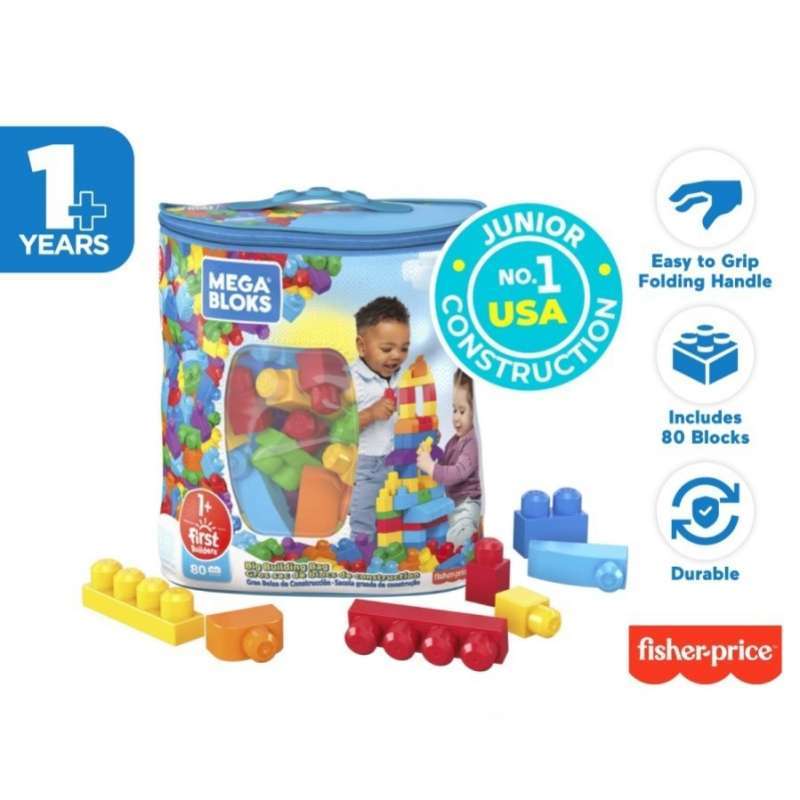 Jual Fisher Price Mega Bloks First Builders Big Building Bag 80 pcs di ... Jual Fisher Price Mega Bloks First Builders Big Building Bag 80 pcs di ...