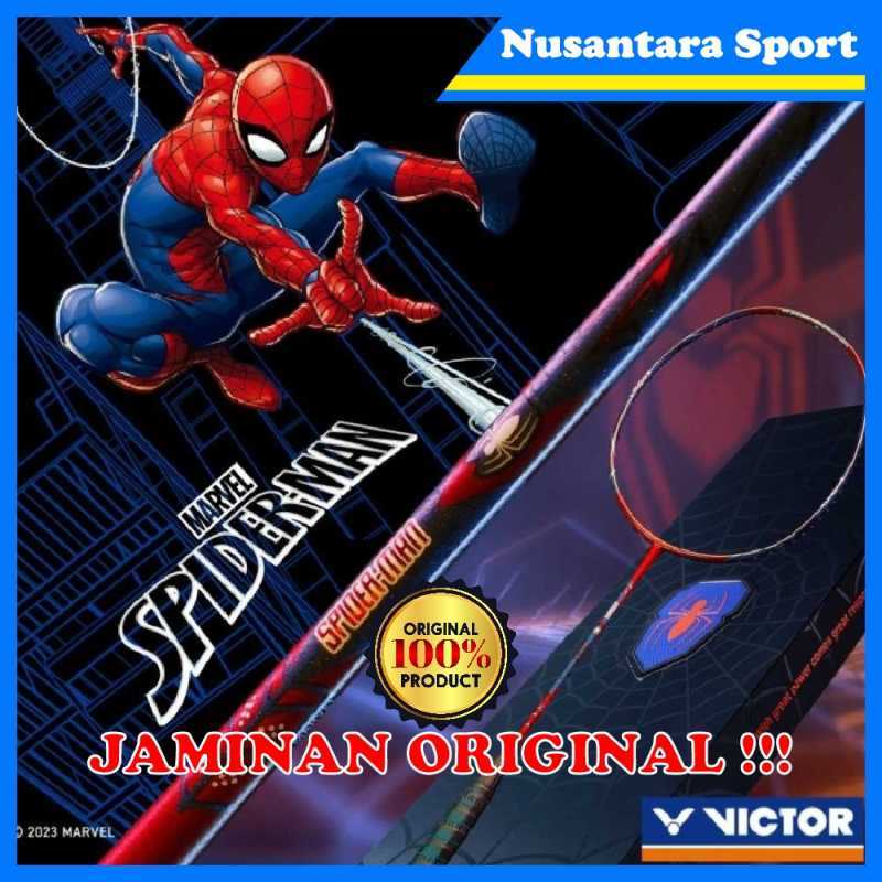 Promo Raket Badminton VICTOR X Marvel Spiderman II D Limited Edition GB ...