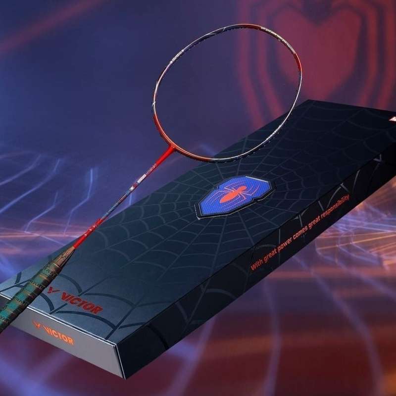 Promo Raket Badminton VICTOR X Marvel Spiderman II D Limited Edition GB ...