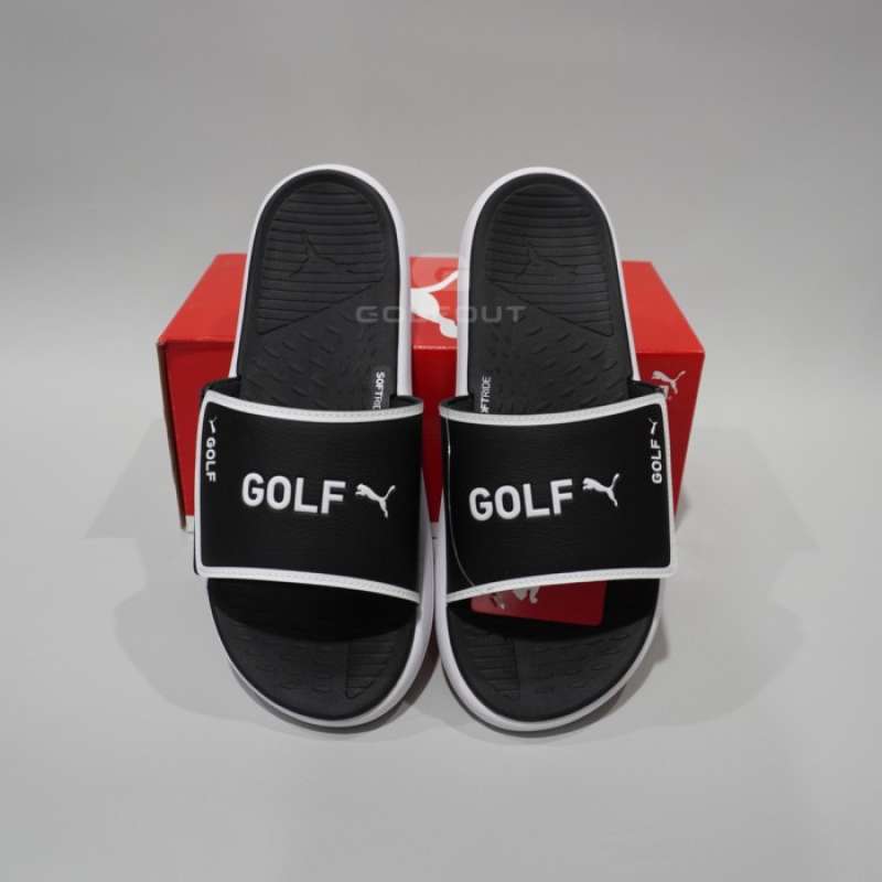 Promo Puma GS-Softride Golf Slide Sandal Black / White Diskon 23% di ...