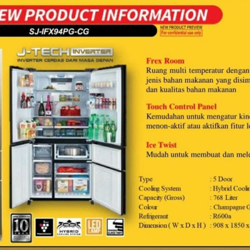 Jual Kulkas Sharp Sj Ifx93 Original, Murah & Diskon Februari 2024 | Blibli