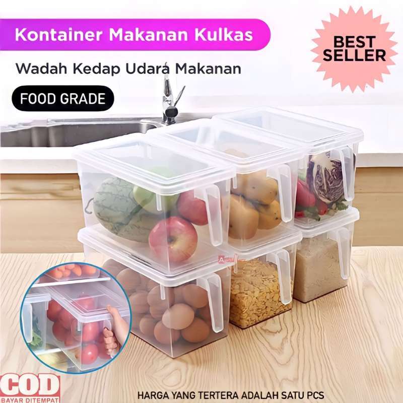 Promo KOTAK KONTAINER KULKAS MAKANAN 5L / KITCHEN STORAGE FOOD BOX ...