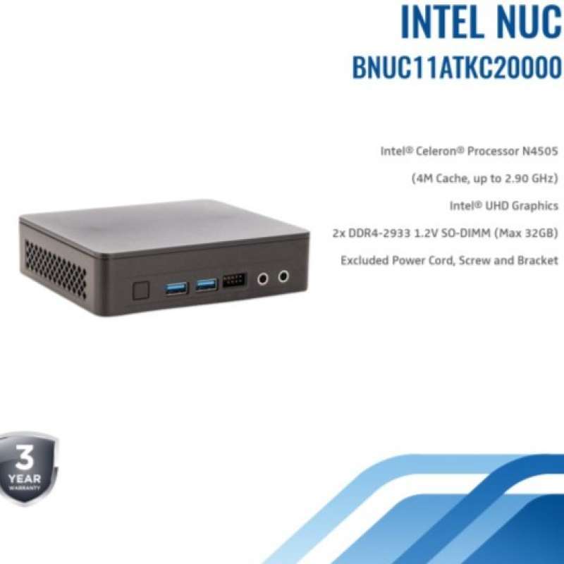 Jual Intel NUC BNUC11ATKC20000 Intel® Celeron Processor N4505 Mini PC ...