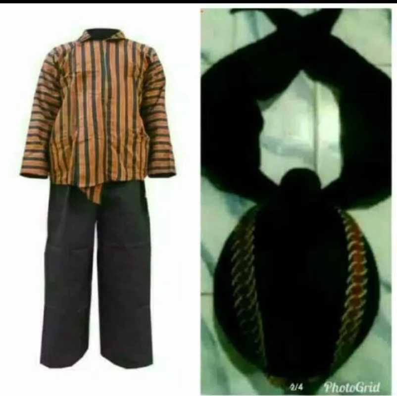 Jual SETELAN BAJU LURIK JAWA PRIA | SURJAN LURIK + CELANA HITAM + BLANGKON SLIWIR | PAKAIAN ...