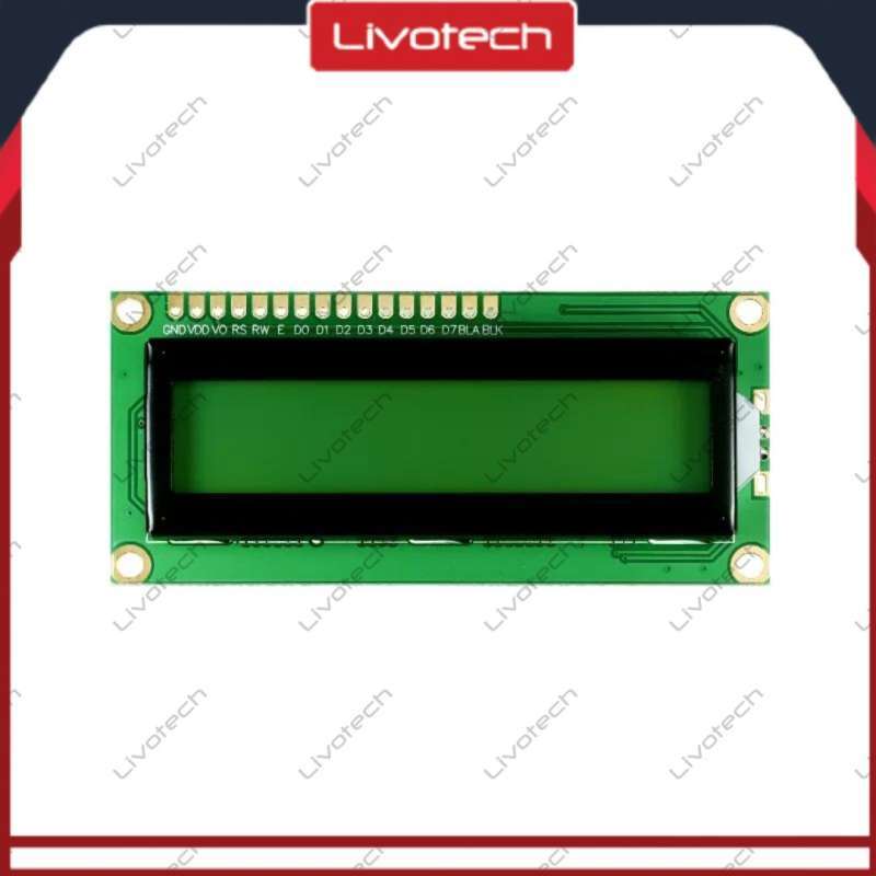 Jual LCD Display Yellow Green 16x2 I2C Character 1602 Background Layar ...