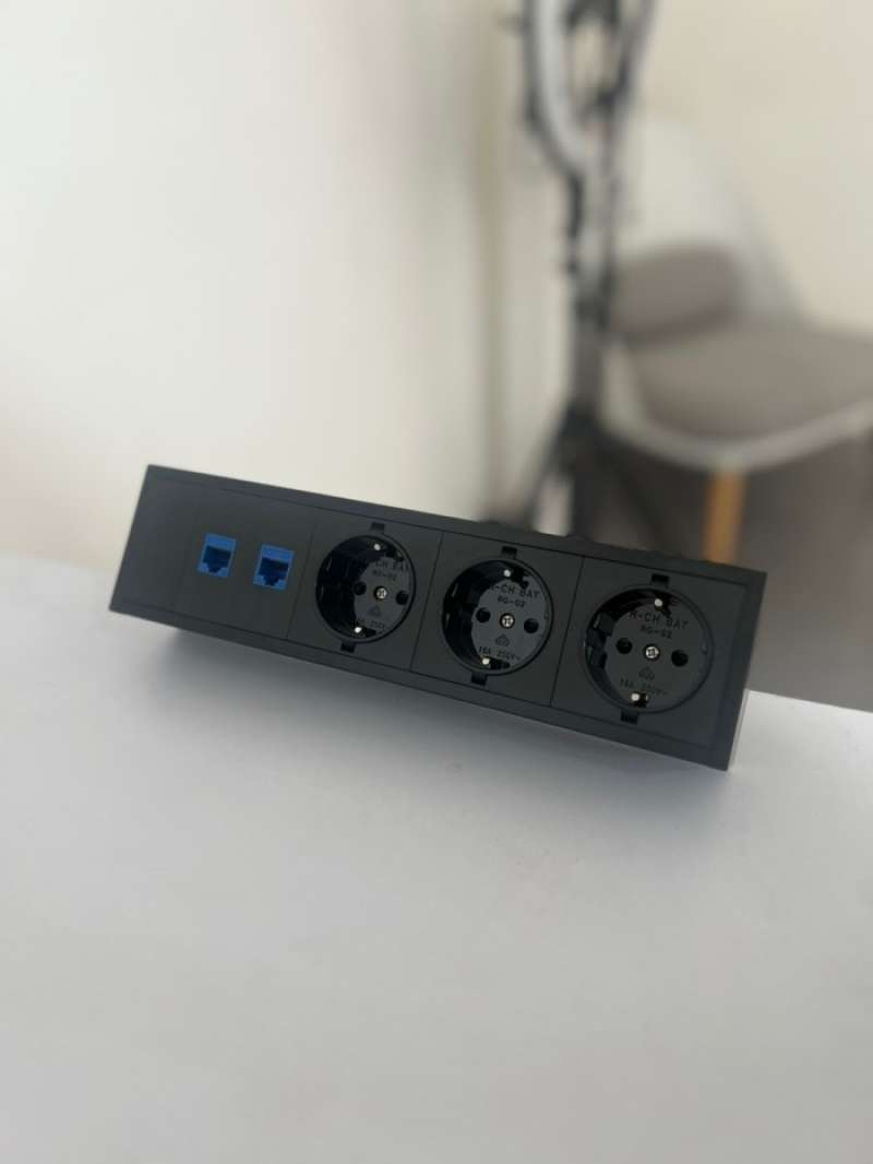 Jual CLAMP-ON Stop Kontak Meja Jepit Clamp On Desk Socket Meja Power ...