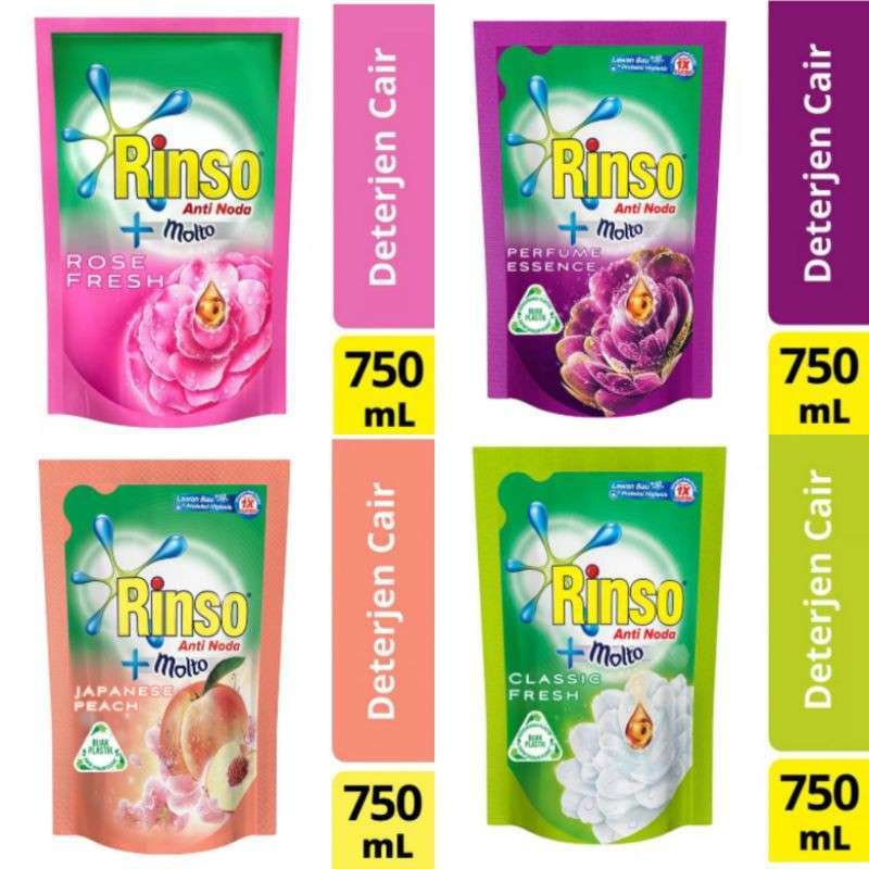 Jual Rinso Molto 700ml - Detergent Deterjen Cair Liquid - Perfume Essence di Seller Berkah Restu ...