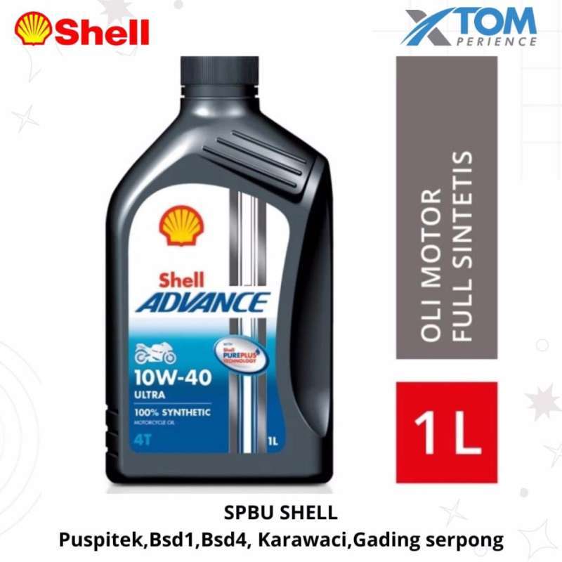 Jual Shell advance Ultra 4T 10w-40 1L di Seller Shell Lube Retail ...