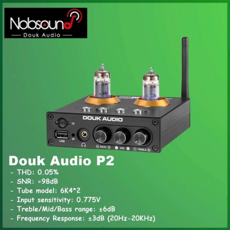 Promo Nobsound Douk Audio P2 Mini Bluetooth 5.0 Vacuum Tube Preamp ...