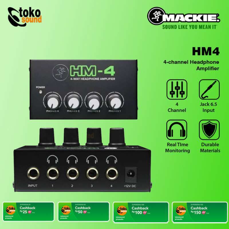 Promo Mackie HM-4 Desktop Headphone Amplifier Diskon 23% di Seller ...