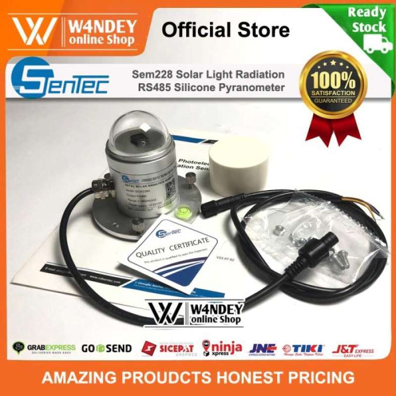 Promo Sentec Sem228 Solar Light Radiation Meter RS485 Silicone ...