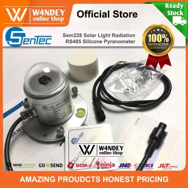 Promo Sentec Sem228 Solar Light Radiation Meter RS485 Silicone ...