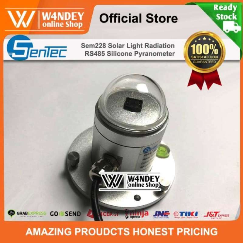 Promo Sentec Sem228 Solar Light Radiation Meter RS485 Silicone ...