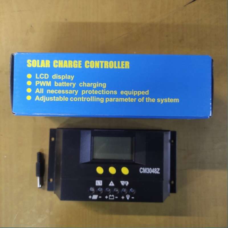 Promo Solar Charge Controller 30A 48V SCC PWM Panel surya 48V 30A ...