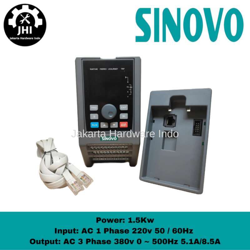 Promo Inverter Vfd 1.5kw 2hp Input 1phase 220v Output 3phase 380v Sinovo Diskon 23% Di Seller ...