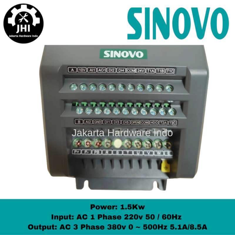 Promo Inverter Vfd 1.5kw 2hp Input 1phase 220v Output 3phase 380v ...