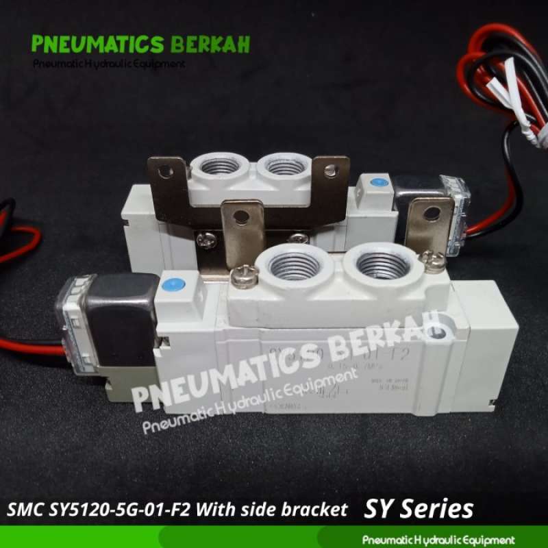 Promo Solenoid Valve SMC SY5120-5G-01-F2 With side bracket Diskon 23% di Seller Rhmd ...