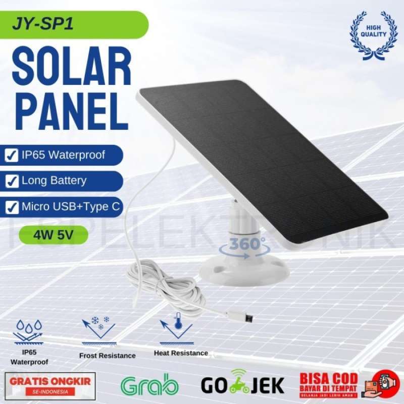Promo Solar Panel CCTV Charge Baterai 5V Cell Panel Kit Outdoor ...