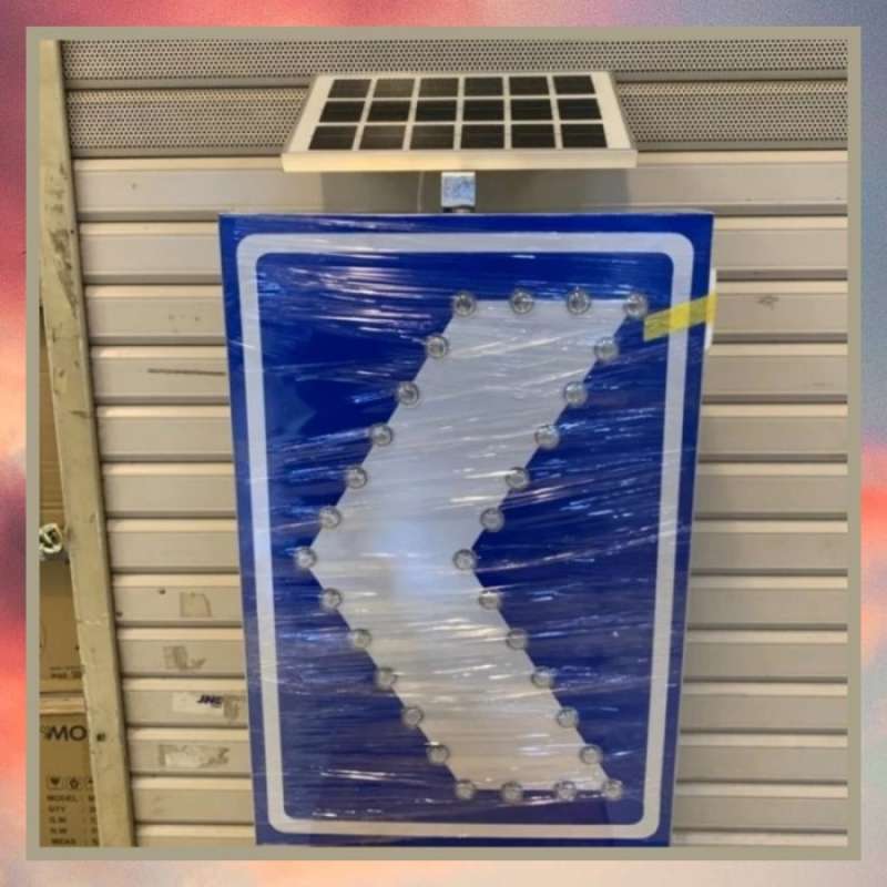 Promo Lampu Penunjuk Arah Solar Panel Rambu Tenaga Surya Diskon 23% di ...