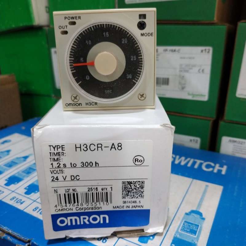 Promo Timer Omron H3Cr A8 24Dc+Socket Baru Diskon 33% di Seller Honey ...