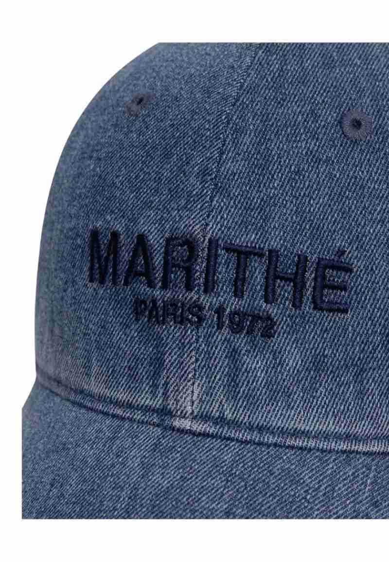 Promo Marithe Denim Washing Logo Ball Cap Diskon 20% Di Seller ...